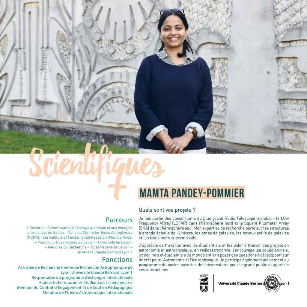 Exposition "Scientifiques" : portrait de Mamta Pandey-Pommier - Mission ...